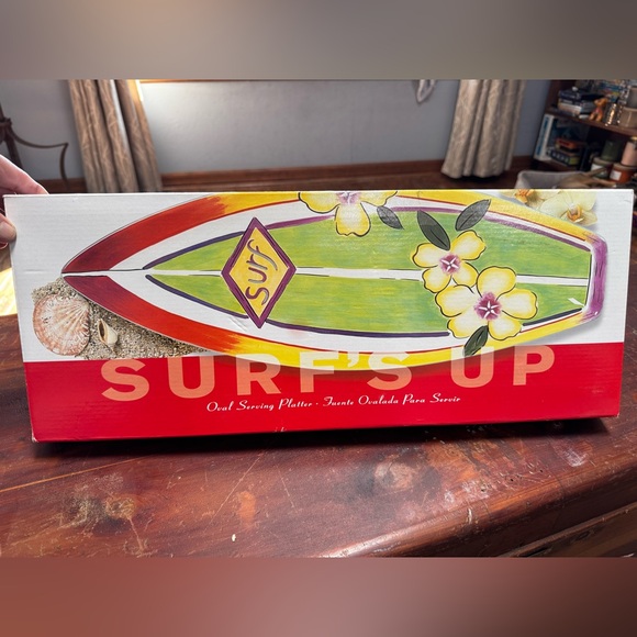 Clay Art | Kitchen | Nib Clay Art Surfs Up Surfboard Shaped Serving ...